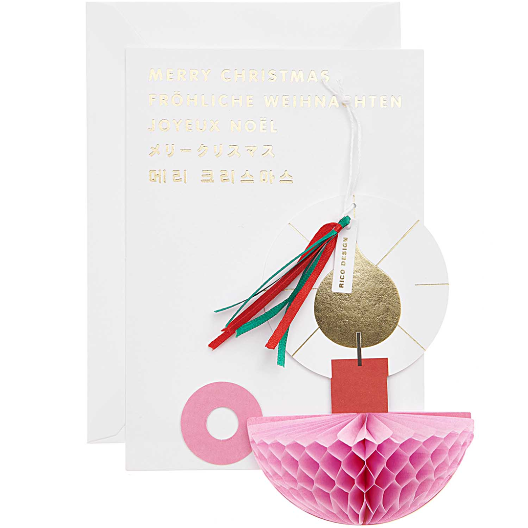 Biglietto Pop Up Fru Fru Natale Candela | Rico Design 4051271410537 | eBay